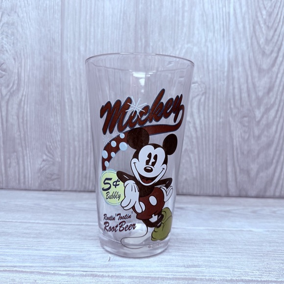 Disney | Accents | Mickey Mouse Glass Disney Rootin Tootin Root Beer ...